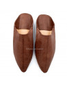 Babouches marocaines homme Belgha en cuir souple
