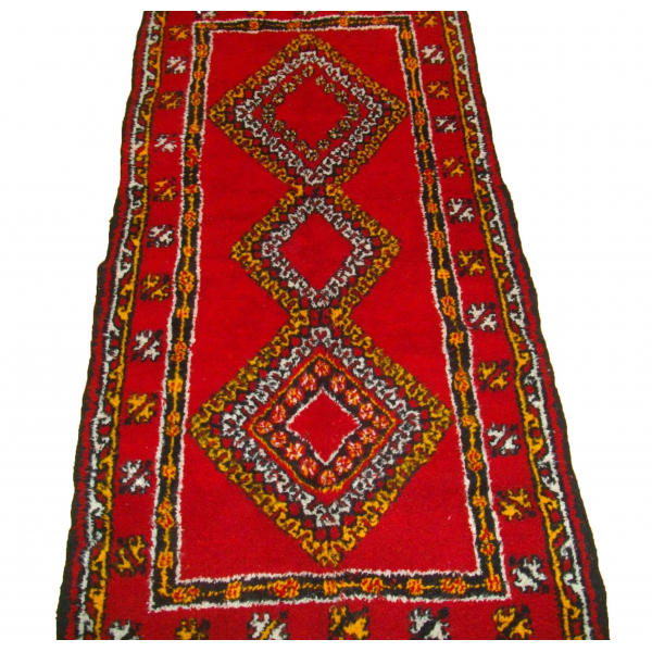 tapis marocain traditionnel tissé à la main à partir d'un laine naturelle